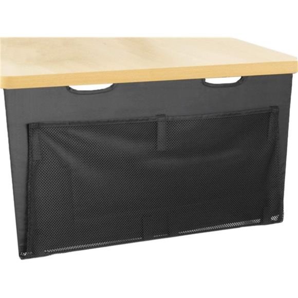 Accents | Black 3inch Under Desk Privacy And Cable Management Organizer ...